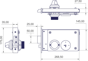 CU01-1000 Cell Lock – Hollis Scott Custodial Locks